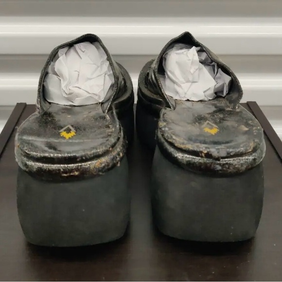 Volatile | Shoes | Vtg Y2k 9s Chunky Platform Black Metallic Sparkle ...